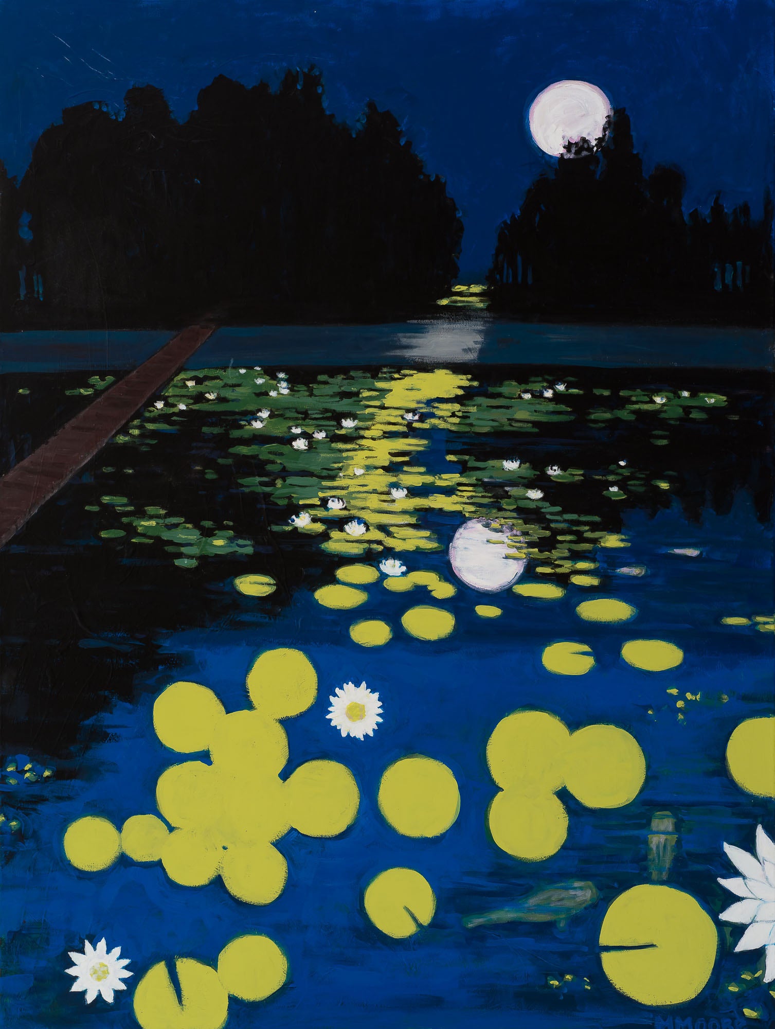 Lily Pads at Night | Megan Moore: Minneapolis Artist. Paintings and ...