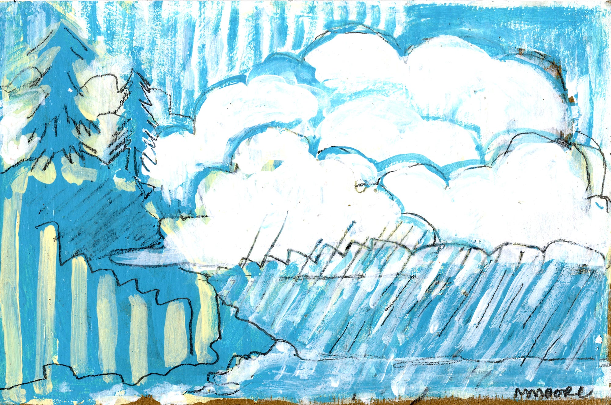 Lake Shore in the Rain | Megan Moore: Minneapolis Artist. Paintings and ...